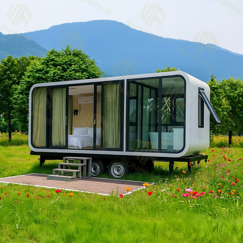 Affordable Apple Pod House on Wheels - Modular Tiny Home with Kitchen ...